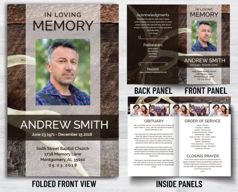 Funeral Program - 1087 - DisciplePress - Memorial & Funeral Printing
