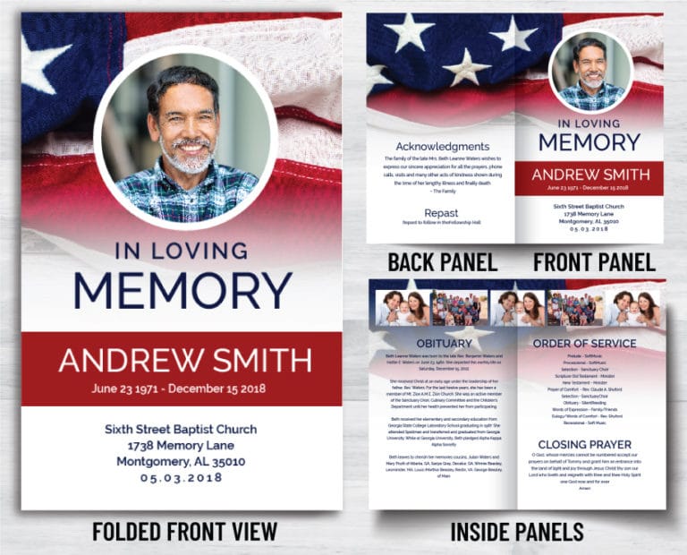 Memorial Program for Funeral | Custom Memorial Programs