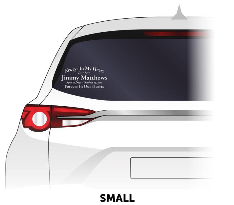 Memorial Window Decal - 1003 - DisciplePress - Memorial & Funeral Printing