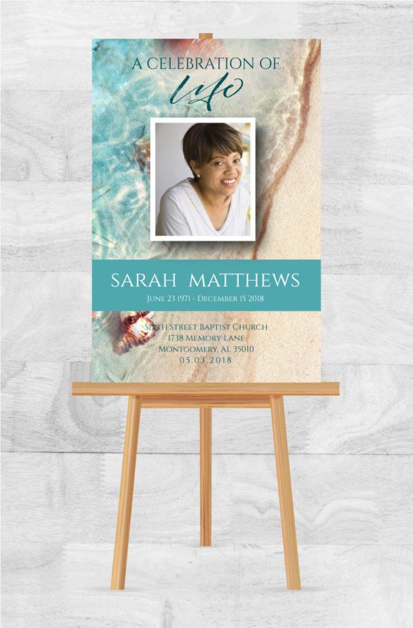 Memorial Poster For Funeral - Memorial Service Poster - Funeral Poster