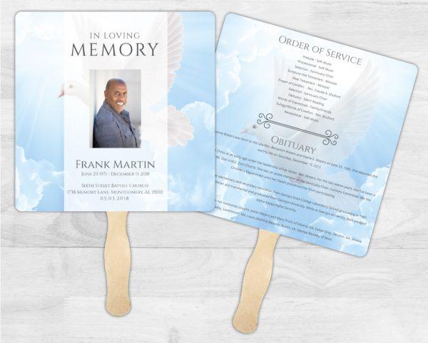 Memorial Fan - Personalized Funeral Fans - Memorial Printing