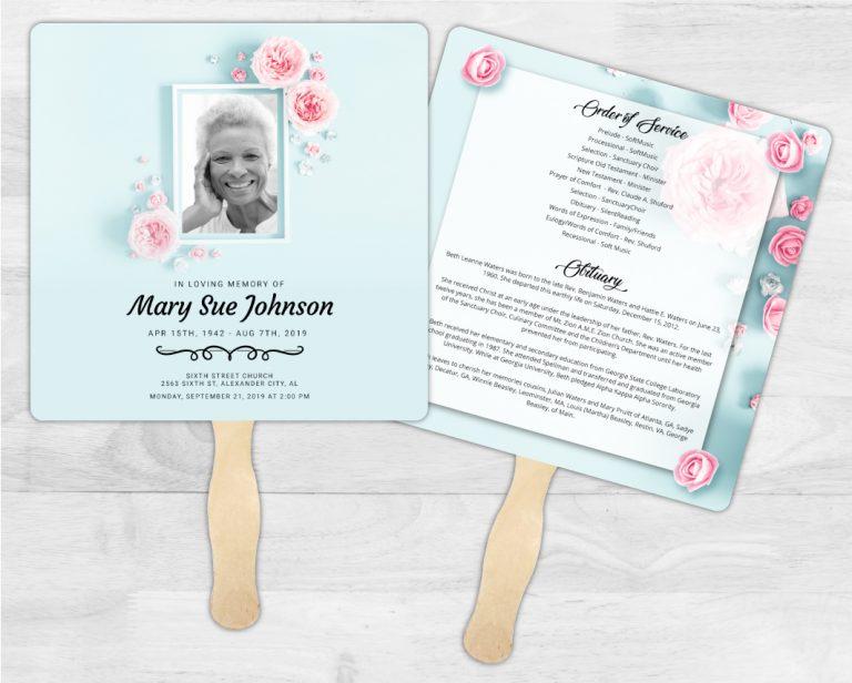 Memorial Fan - Personalized Funeral Fans - Memorial Printing