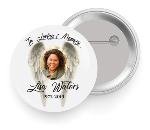 Memorial Buttons For Funeral - Memorial Photo Buttons