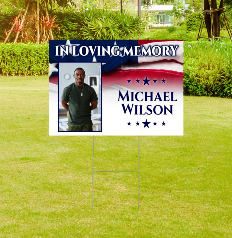 Memorial Yard Signs - Memorial Yard Greetings - Disciple Press