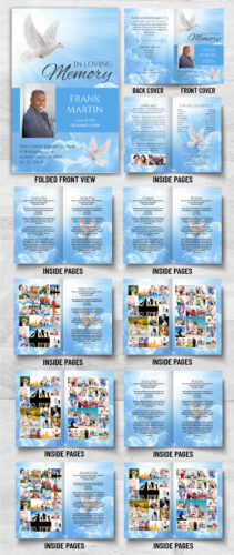 20 Page Funeral Program - 1089 - DisciplePress - Memorial & Funeral Printing