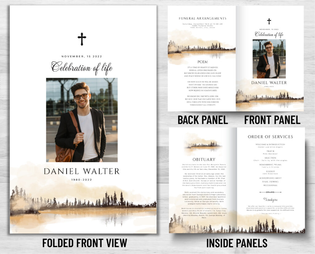 Memorial Program for Funeral | Custom Memorial Programs