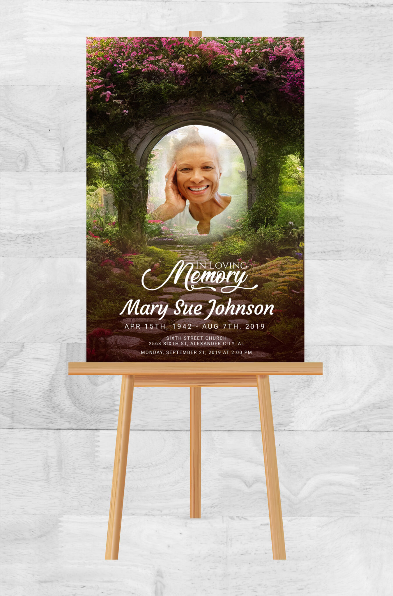 Memorial Poster for Funeral - Personalized Memorial Poster