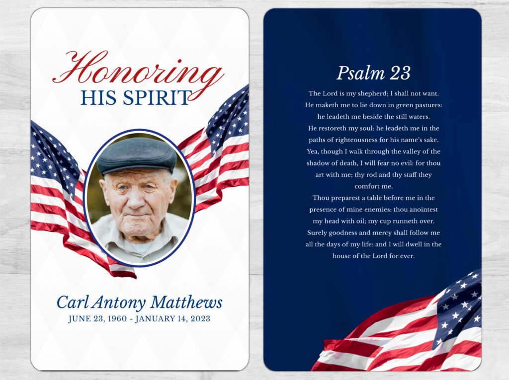 Personalized Prayer Cards for Funeral - Prayer Card Design
