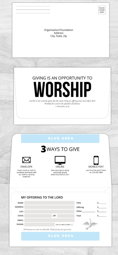 Tithe Envelope - 1014 - DisciplePress - Memorial & Funeral Printing