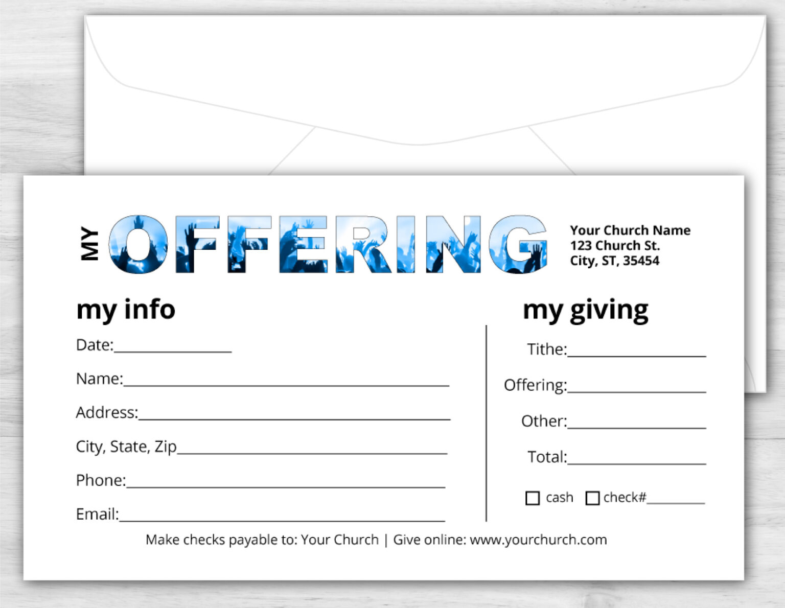 Tithe Envelope - 1025 - DisciplePress - Memorial & Funeral Printing