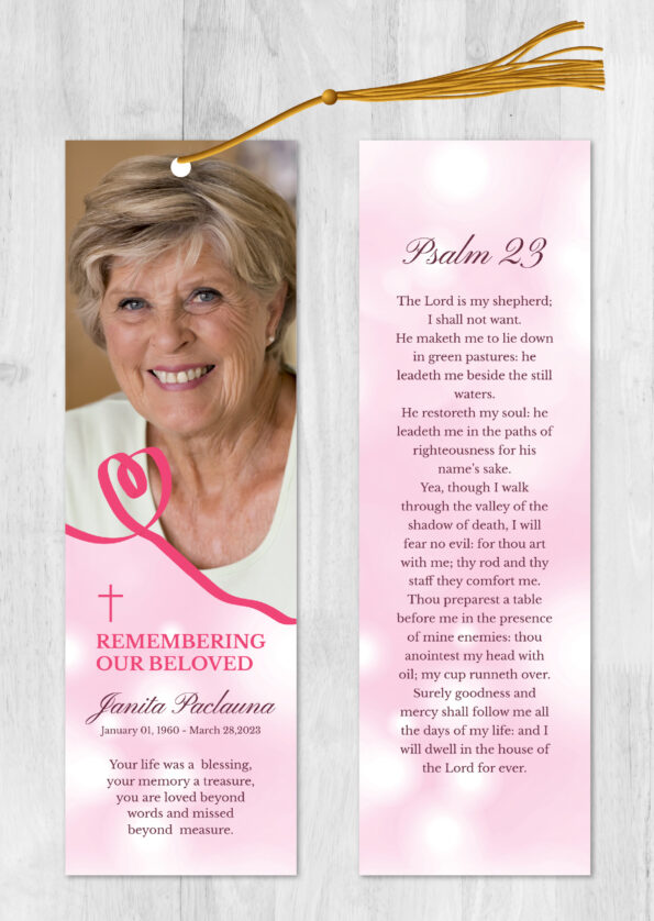 Memorial Bookmark – 2167 – DisciplePress – Memorial & Funeral Printing