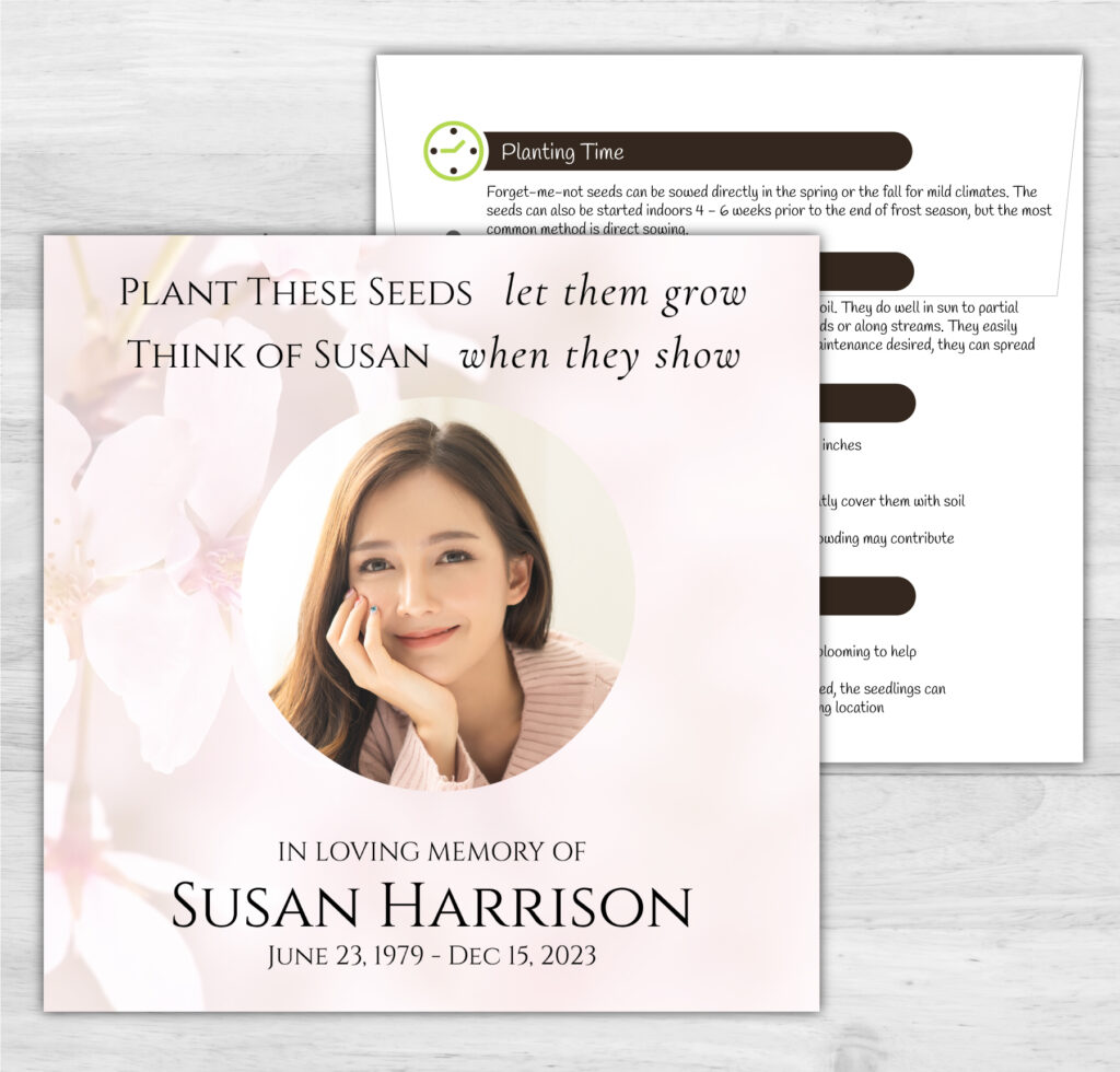 Memorial Seed Packets - DisciplePress - Memorial & Funeral Printing