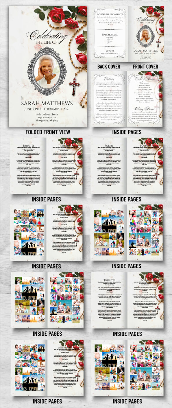 Folded Funeral Programs (20pages) - DisciplePress - Memorial & Funeral ...
