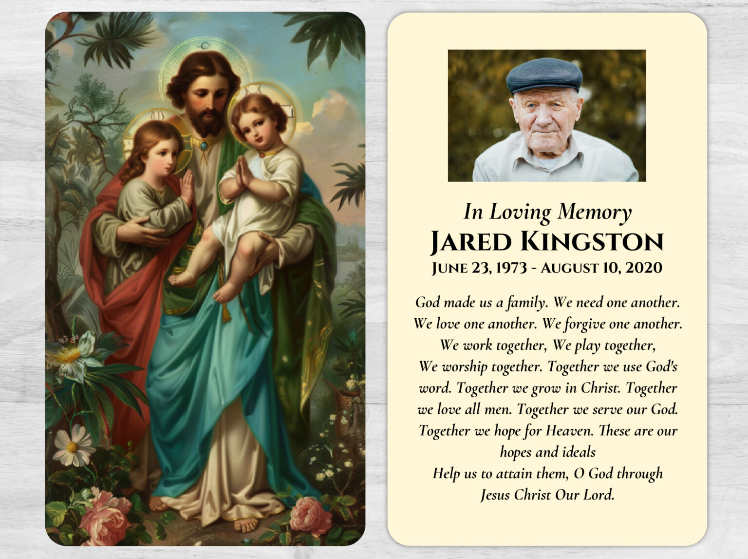 Saint Prayer Cards - DisciplePress - Memorial & Funeral Printing