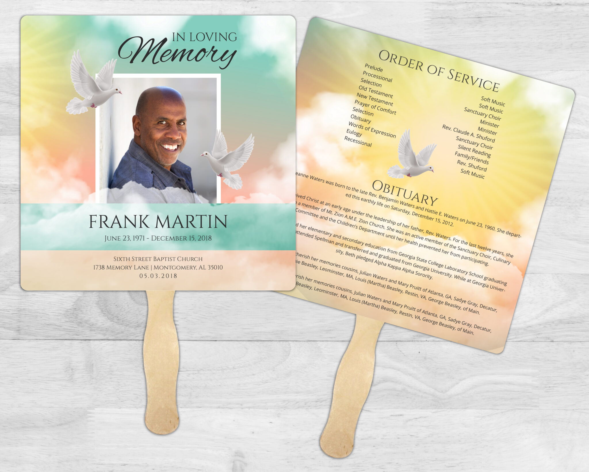 Memorial Fan - 2049 - DisciplePress - Memorial & Funeral Printing