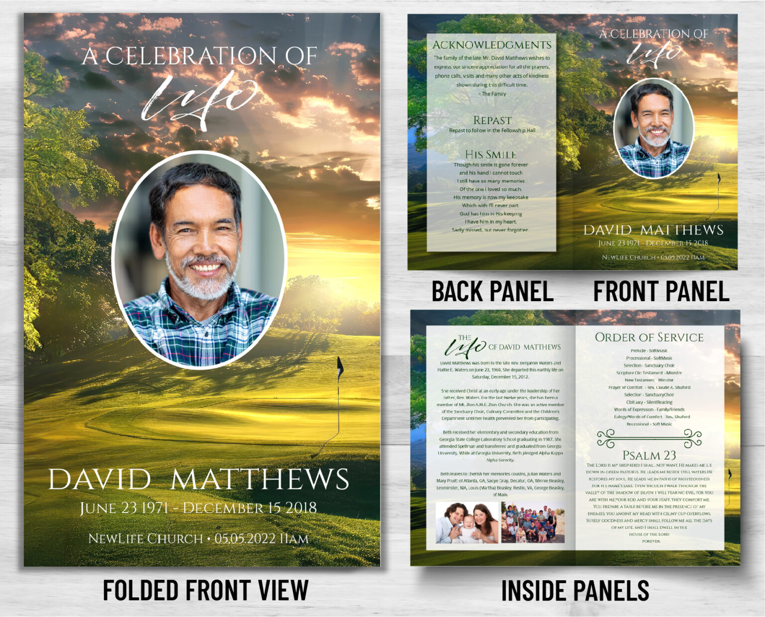Funeral Program - 1100 - DisciplePress - Memorial & Funeral Printing