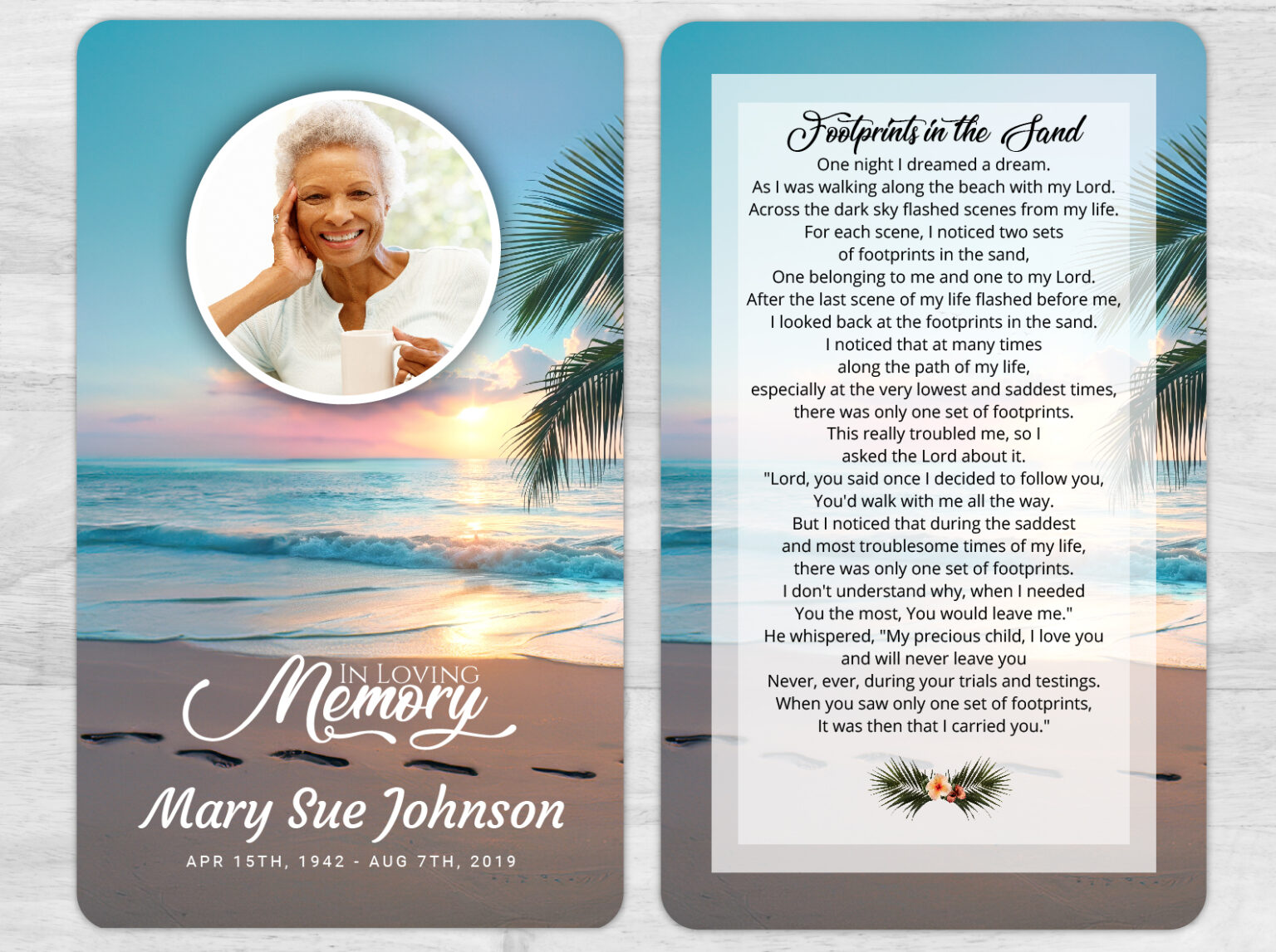 Memorial Card - 2194 - DisciplePress - Memorial & Funeral Printing