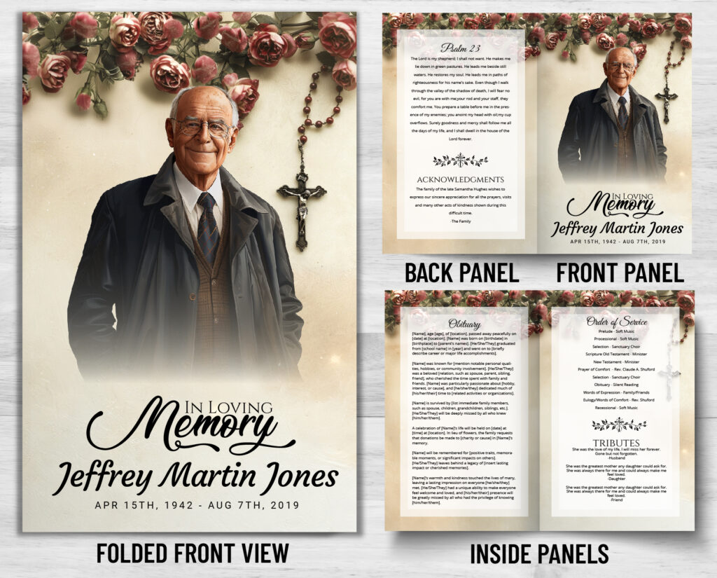 Funeral Program - 2196 - DisciplePress - Memorial & Funeral Printing