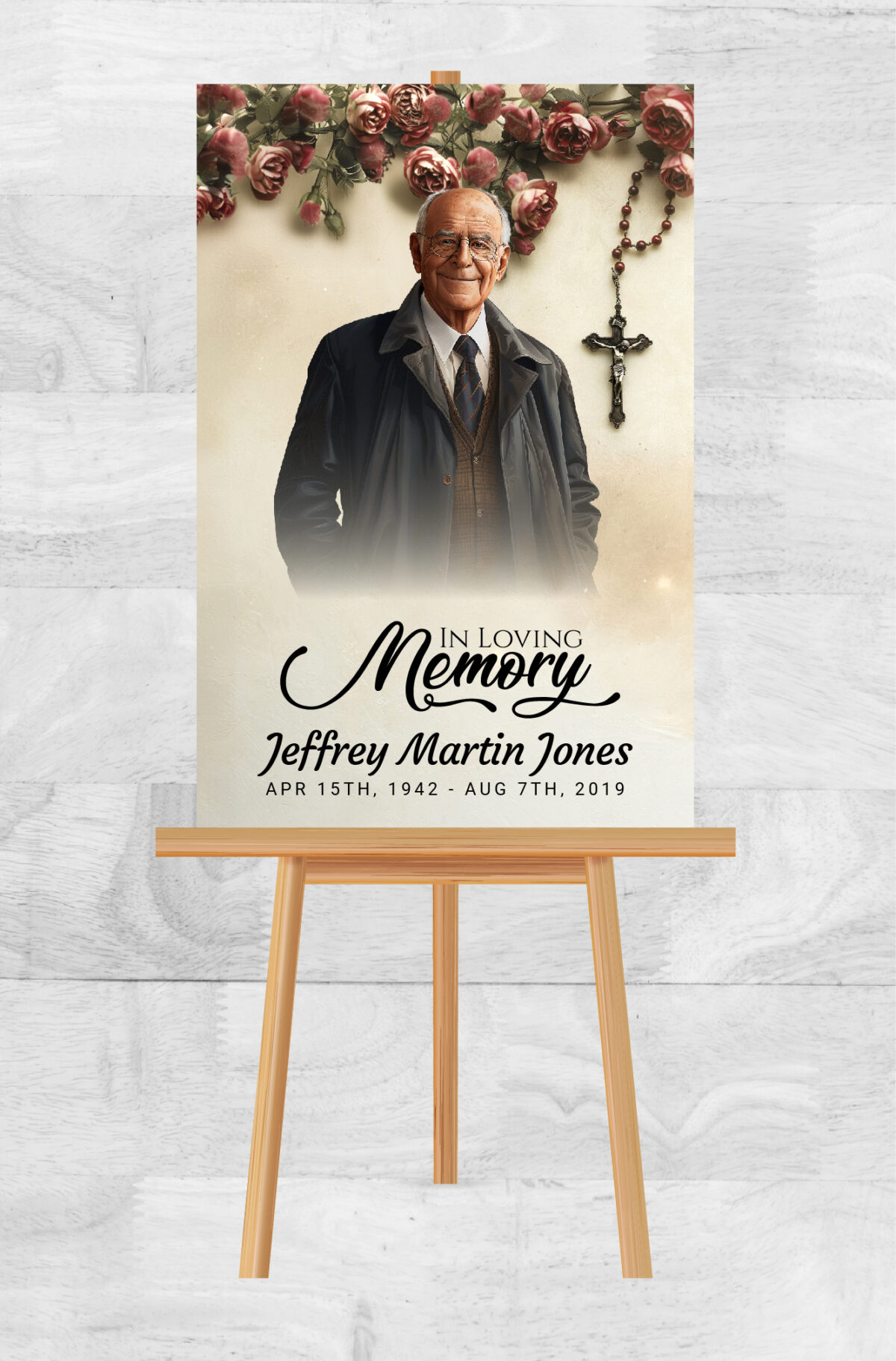 Memorial Poster for Funeral - Personalized Memorial Poster