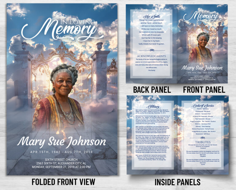 Memorial Program for Funeral | Custom Memorial Programs