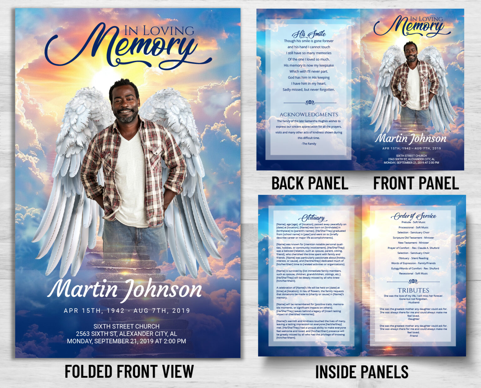 Memorial Program for Funeral | Custom Memorial Programs