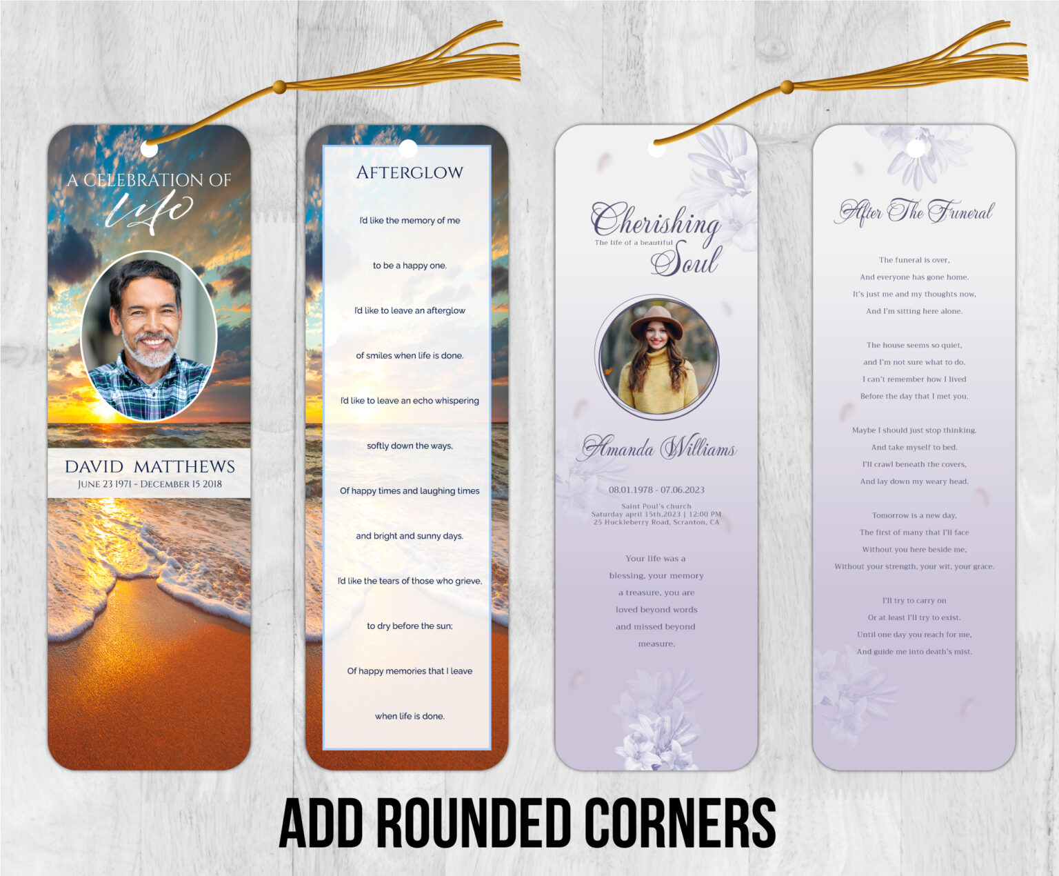 Memorial Bookmark - 2145 - DisciplePress - Memorial & Funeral Printing