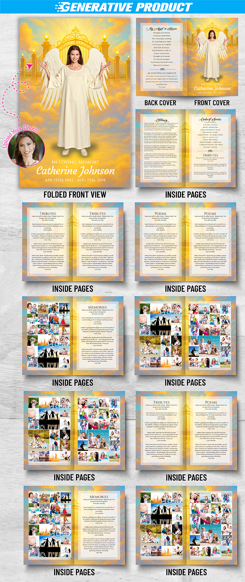 16 Page Funeral Program - 2214 - DisciplePress - Memorial & Funeral ...