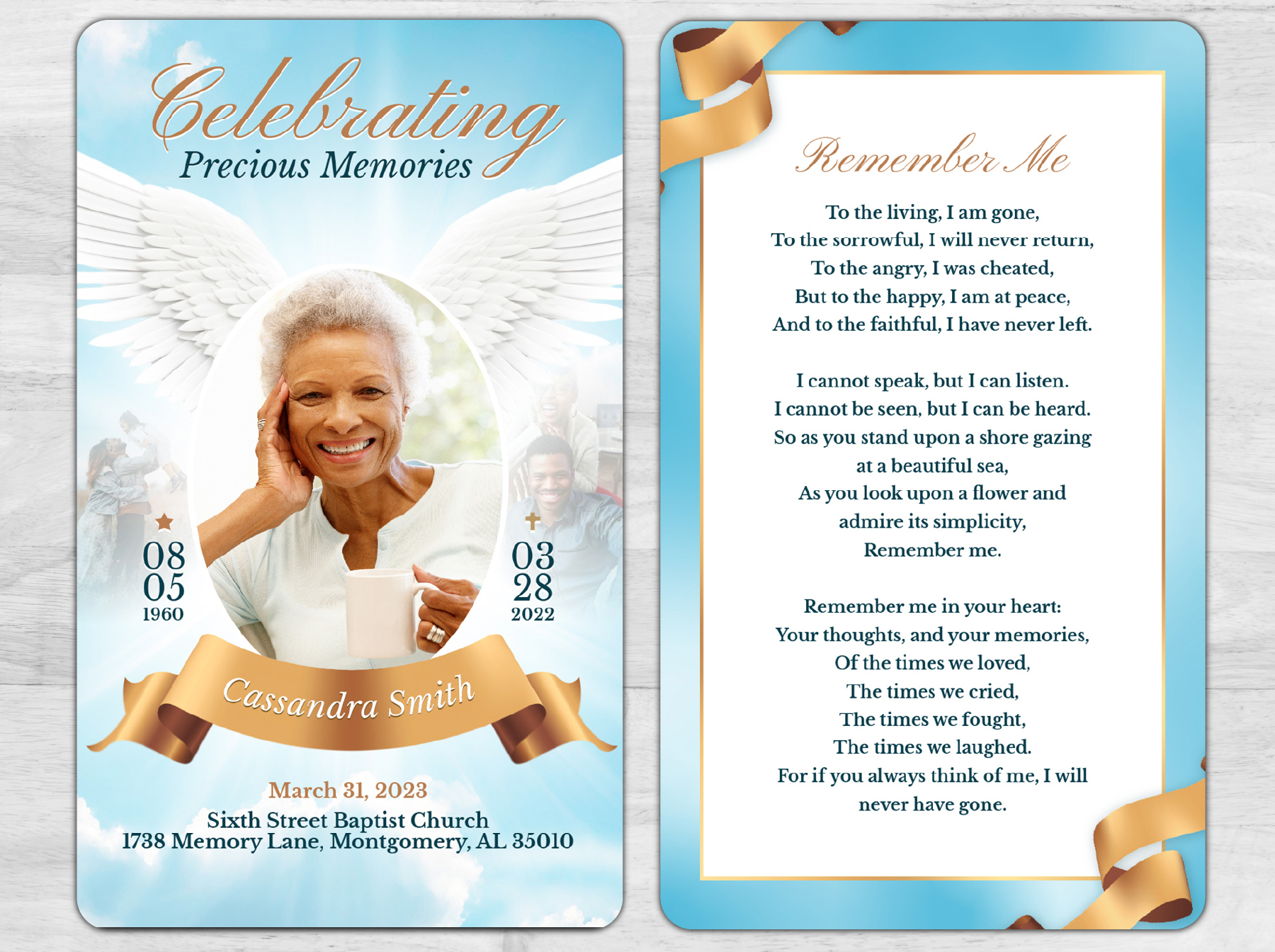 Memorial Card - 2183 - DisciplePress - Memorial & Funeral Printing