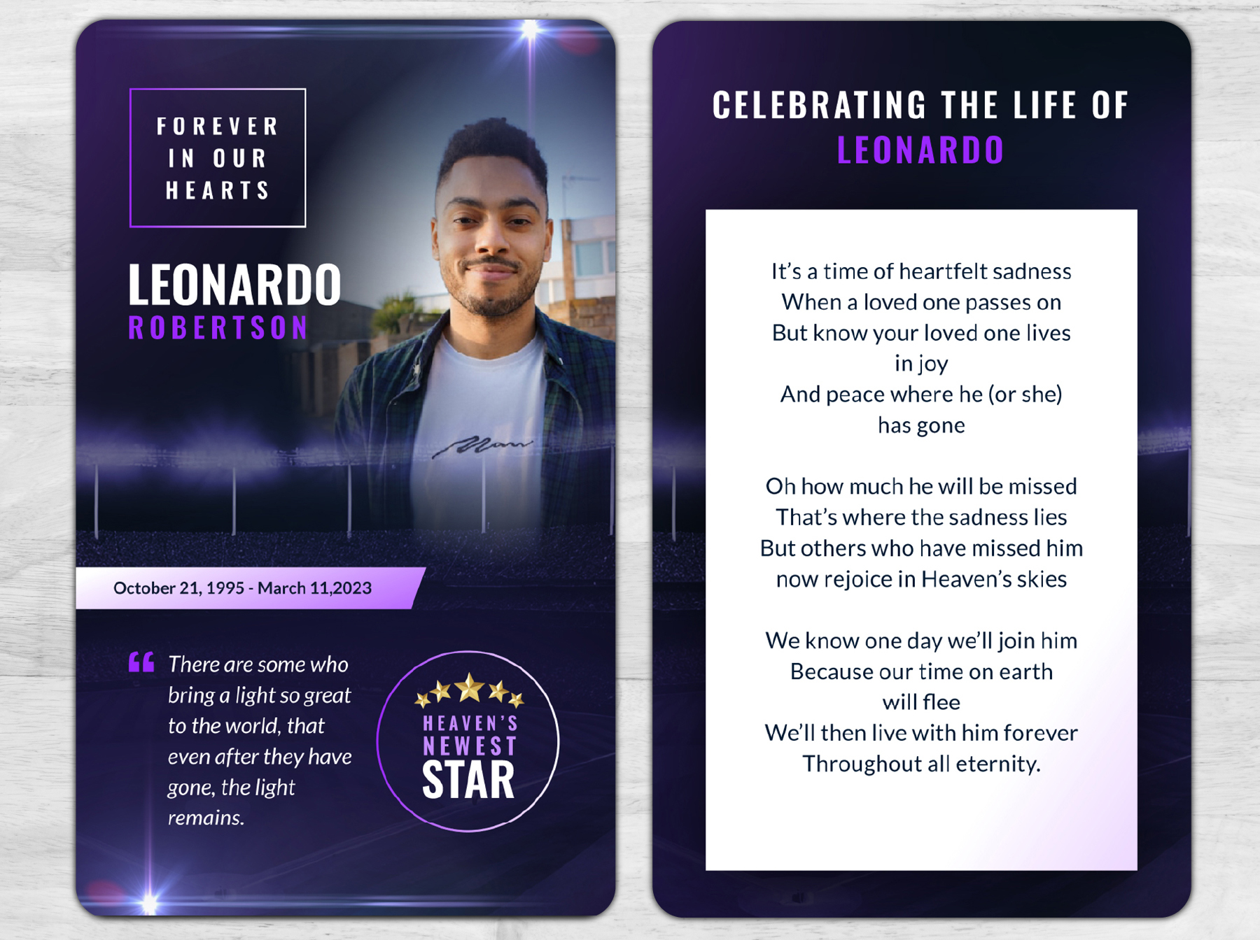 Memorial Card - 2190 - DisciplePress - Memorial & Funeral Printing